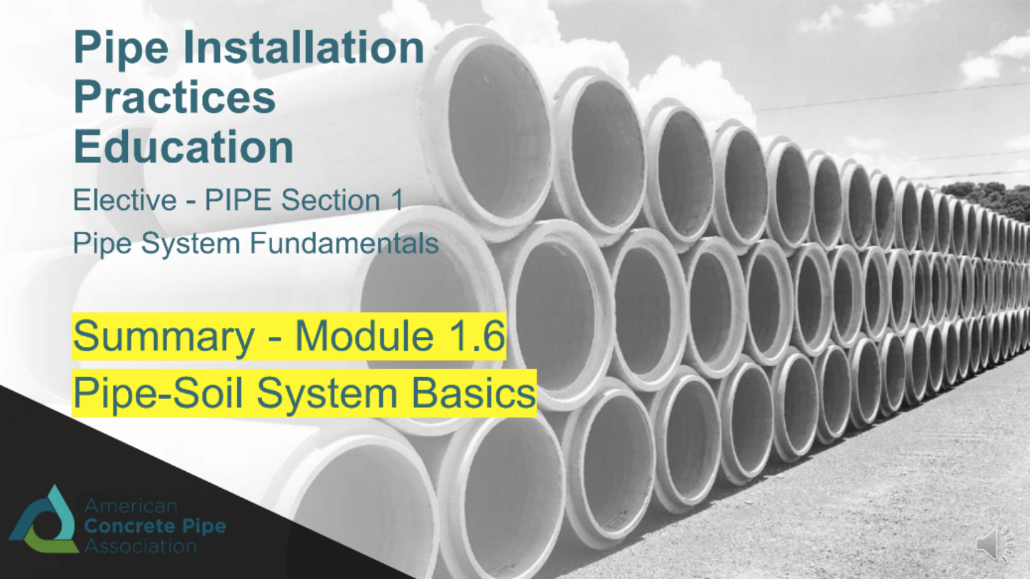 Pipe-Soil System Basics